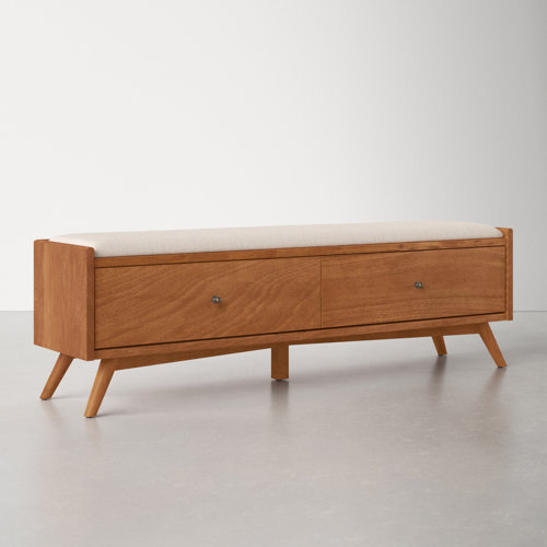 Williams Upholstered Wood Drawer Storage Bench And Reviews Allmodern